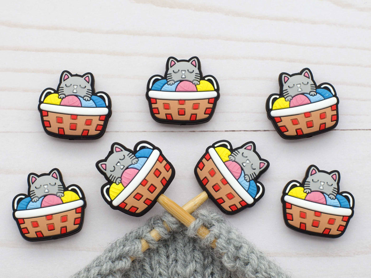 Knitty Kitty | Notions de tricot Stitch Stoppers – Jubie’s Laine & Tricot